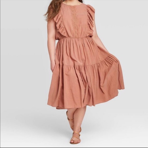 Universal Thread | Dresses | Universal Thread Ruffle Sleeve Dress ...